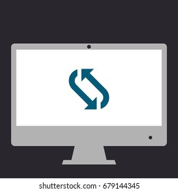 Repetition Arrow Simple Flat Symbol Icon Stock Vector (Royalty Free ...