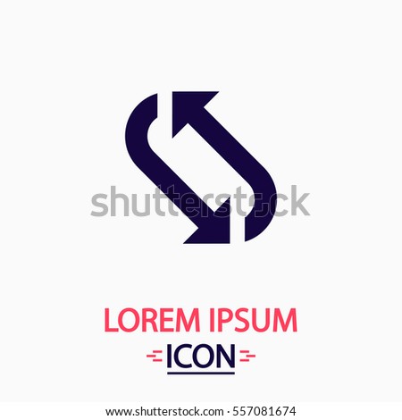 Repetition Icon Vector Flat Simple Pictogram 스톡 벡터(사용료 없음) 557081674 ...