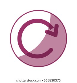 Replay Arrow Icon Stock Vector (Royalty Free) 665830375 | Shutterstock