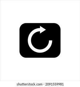 Replay Button Icon Vector Graphic Illustration Stock Vector (Royalty ...