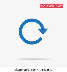 Replay Icon Vector Concept Illustration Design Stock Vector (Royalty ...