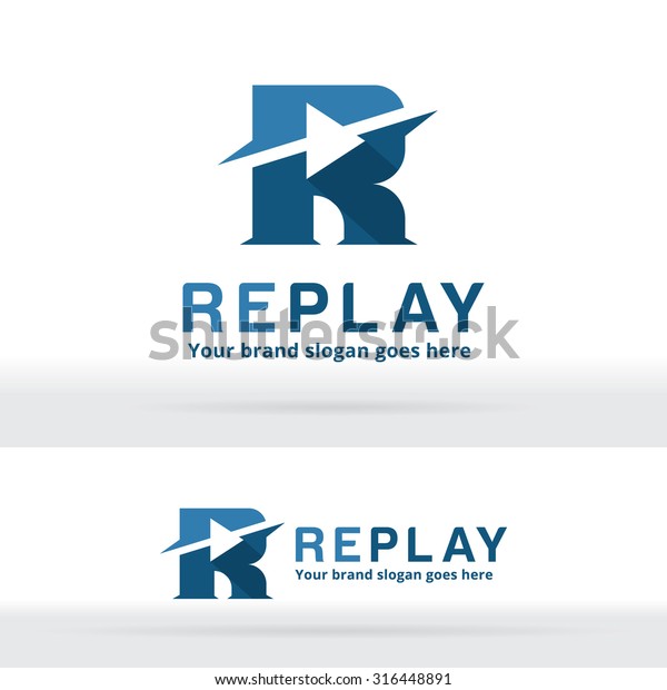 Replay Letter R Stock Vector (Royalty Free) 316448891 | Shutterstock