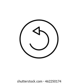Replay Outline Icon Stock Vector (Royalty Free) 462250174 | Shutterstock