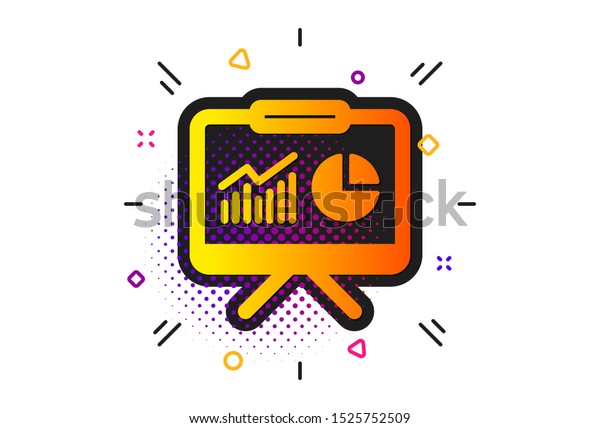 Report Chart Sales Growth Sign Halftone Stock Vector (Royalty Free ...