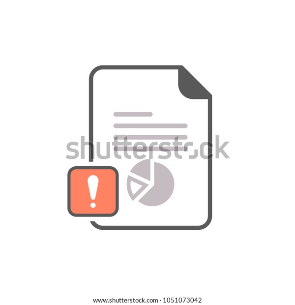 Report Icon Exclamation Mark Report Icon: เวกเตอร์สต็อก (ปลอดค่า ...