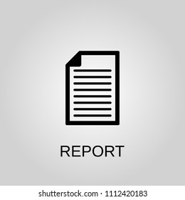 Report Icon Report Symbol Flat Design Stock Vector (Royalty Free ...