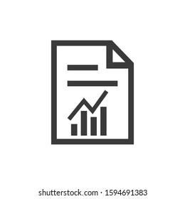 Report Icon Vector Symbol Logo Illustration Stock Vector (Royalty Free ...