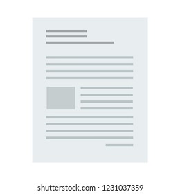 Report Printed On Sheet Paper Vector Stock Vector (Royalty Free ...