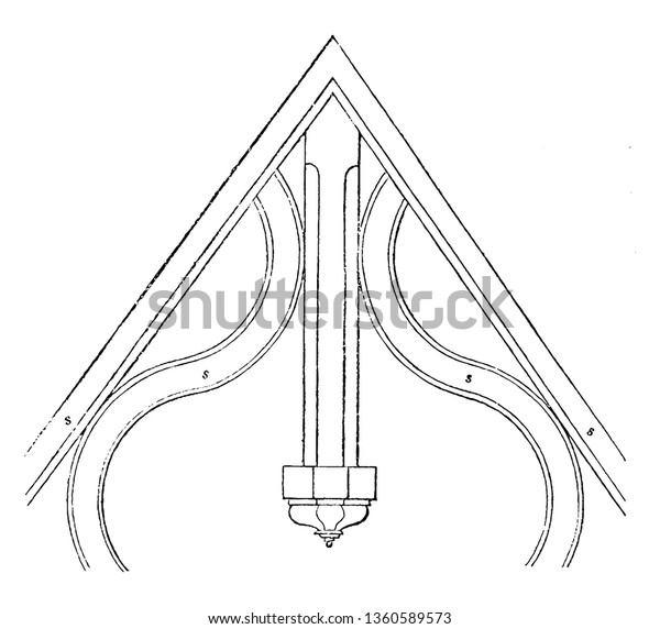 Representation Barge Boards Pendants Be Finished Stock Vector (Royalty ...