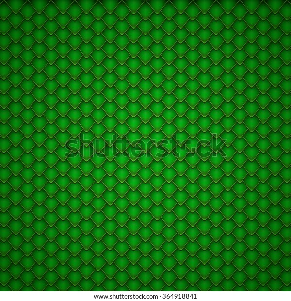Reptile Green Scales Pattern Vector Illustration Stock Vector (Royalty ...