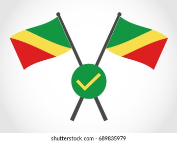 Republic Congo Emblem Check Verify Stock Vector (Royalty Free ...