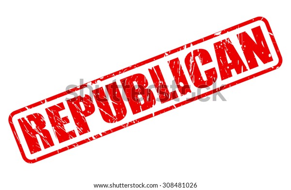 Republican Red Stamp Text On White Stock Vector (Royalty Free ...