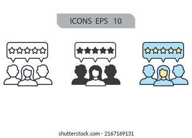 Reputation Icons Symbol Vector Elements Infographic Stock Vector ...