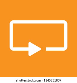 Rerun Icon Stock Vector Illustration Eps10 Stock Vector (Royalty Free ...