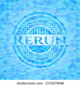 Rerun Realistic Light Blue Emblem Mosaic Stock Vector (Royalty Free ...