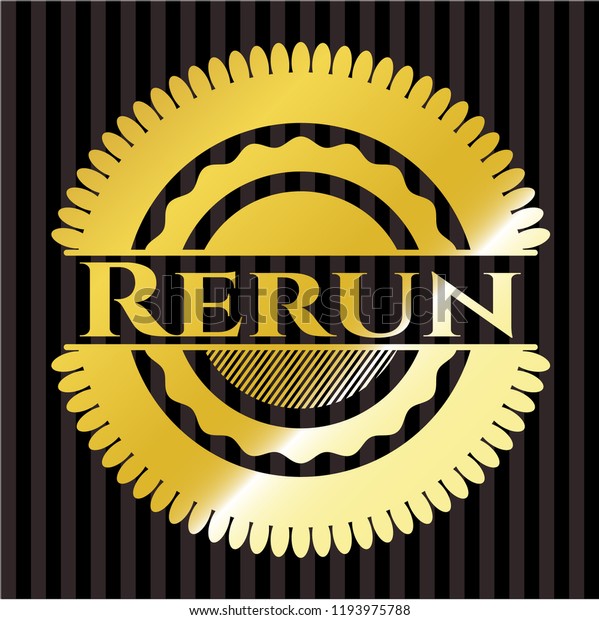 Rerun Shiny Badge Stock Vector (Royalty Free) 1193975788 | Shutterstock