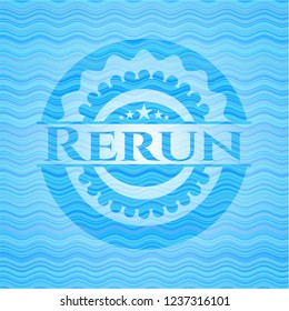 Rerun Water Concept Emblem Background Stock Vector (Royalty Free ...