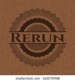 Rerun Wood Icon Emblem Vector Illustration Stock Vector (Royalty Free ...
