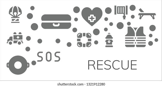 Rescue Icon Set 11 Filled Rescue Stock Vector (Royalty Free) 1321912280 ...