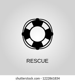 Rescue Icon Rescue Symbol Flat Design Stock Vector (Royalty Free ...