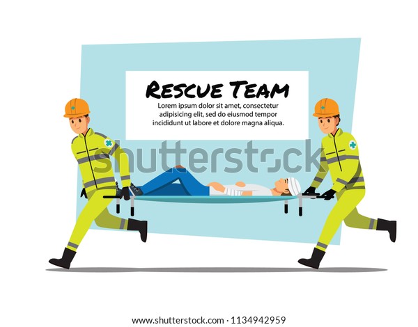 Rescue Team Vector Illustration Cartoon Character 库存矢量图（免版税）1134942959 ...