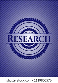 Research Badge Denim Texture Stock Vector (Royalty Free) 1119800576 ...