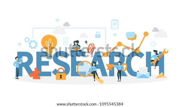 Research Concept Illustration Idea Analysis Data Stock Vector (Royalty ...