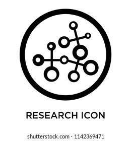 Research Icon Vector Isolated On White Stock Vector (Royalty Free ...