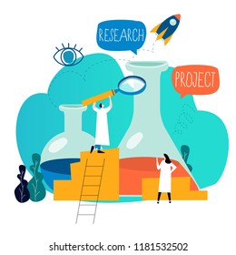 Genetic Research Medical Study Concept Vector Stock Vector (Royalty ...