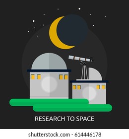 Research Space Conceptual Design Stock Vector (Royalty Free) 614446178 ...