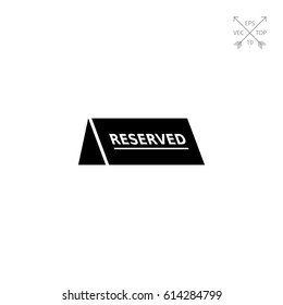 Reserved Table Sign Stock Vector (Royalty Free) 543095116