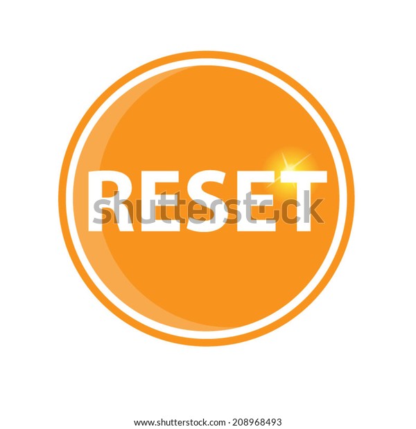 Reset Circular Icon Green On White Stock Vector (Royalty Free ...