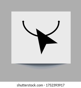 Reshape Tool Icon On White Background Stock Vector (Royalty Free ...