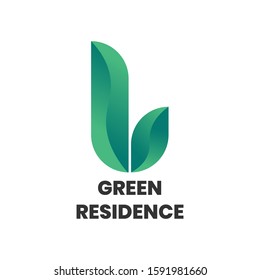 Residence Logo Vector Design: vector de stock (libre de regalías ...
