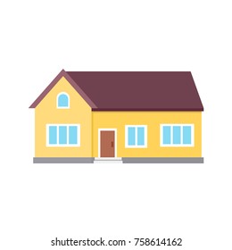 Residential House Vector Illustration Stock Vector (Royalty Free ...