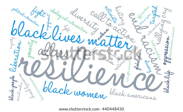 Resilience Word Cloud On White Background Stock Vector (Royalty Free ...