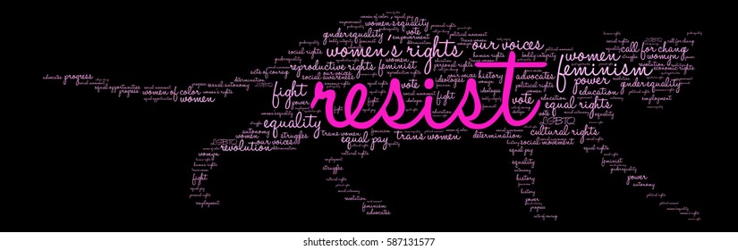 Resist Word Cloud On Black Background Stock Vector (Royalty Free ...
