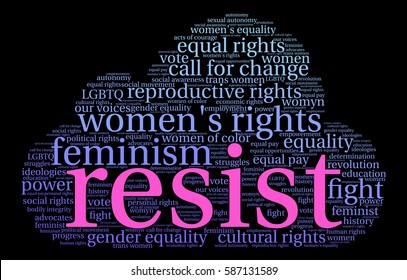 Resist Word Cloud On Black Background Stock Vector (Royalty Free ...