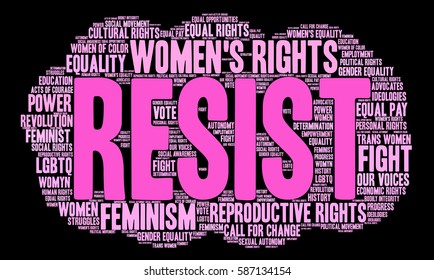 Resist Word Cloud On Black Background Stock Vector (Royalty Free ...