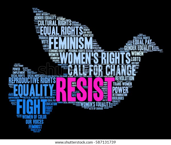 Resist Word Cloud On Black Background Stock Vector (Royalty Free ...