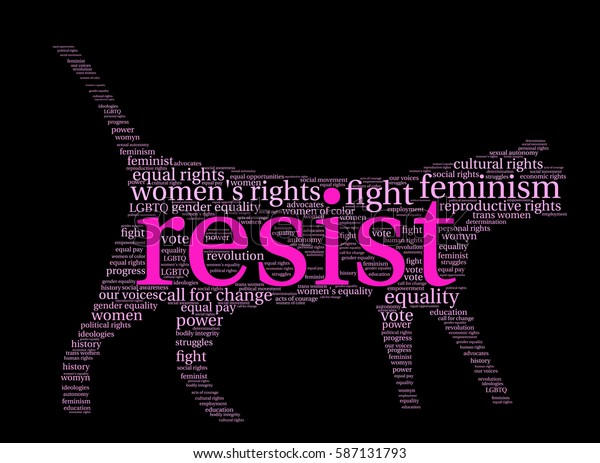 Resist Word Cloud On Black Background Stock Vector (Royalty Free ...