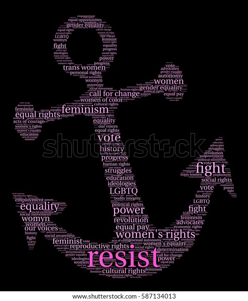 Resist Word Cloud On Black Background Stock Vector (Royalty Free ...