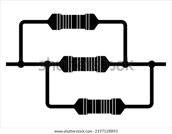 Resistor Icon Passive Twoterminal Electrical Component Stock Vector ...