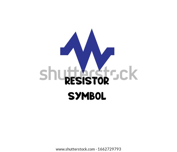 Resistor Symbol On White Background Stock Vector (Royalty Free) 1662729793