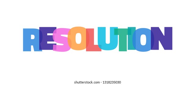Resolution Word Concept Resolution On White Stock Vector (Royalty Free ...