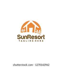 Resort Logo Design Template Stock Vector (Royalty Free) 1270142962 ...