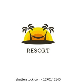 Resort Logo Design Template Stock Vector (Royalty Free) 1270145140 ...