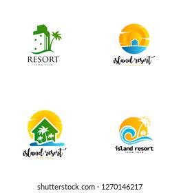 Resort Logo Design Template Stock Vector (Royalty Free) 1270146217 ...