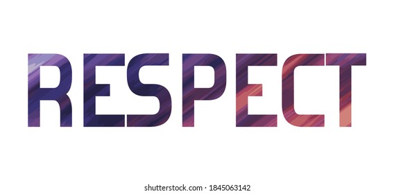 Respect Colorful Isolated Vector Saying Stock Vector (Royalty Free ...
