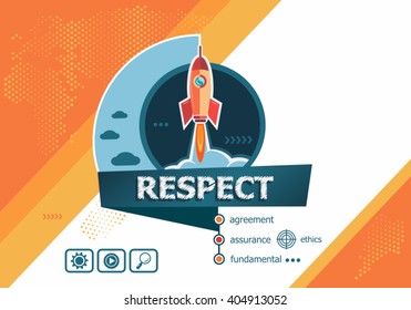 Respect Design Concepts Business Analysis Planning Stock Vector ...